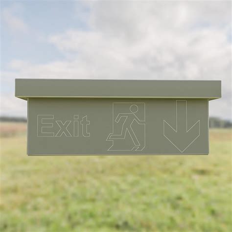 Exit Sign D Model By Nvere Exit Sign D Model By Nvere