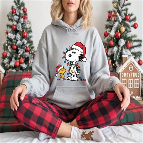 Snoopy Christmas Lights Clipart Peanuts Holiday Design Png Svg Etsy