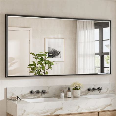 Bathroom Mirror Thin Black Frame