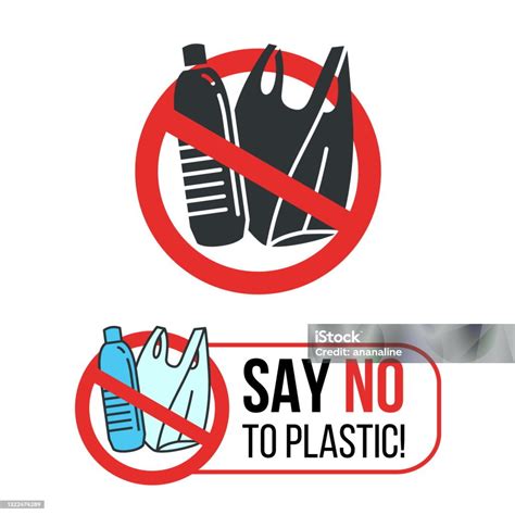 Katakan Tidak Pada Tanda Plastik Dengan Botol Air Plastik Dan Kantong