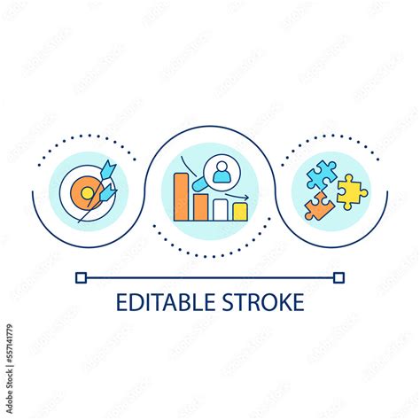Poor Strategy Loop Concept Icon Planning Failure Management Problem