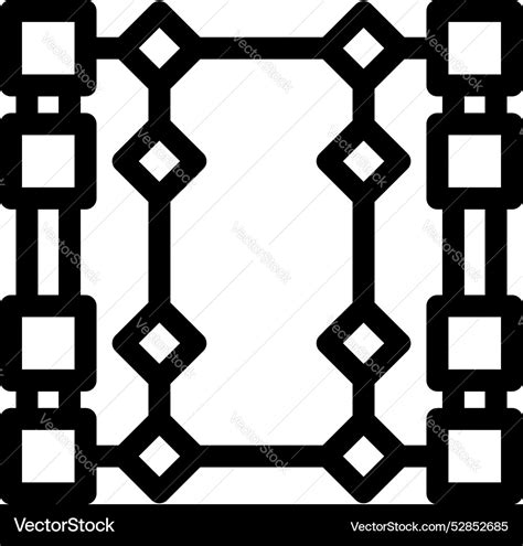 Blockchain Technology Connecting Blocks Royalty Free Vector