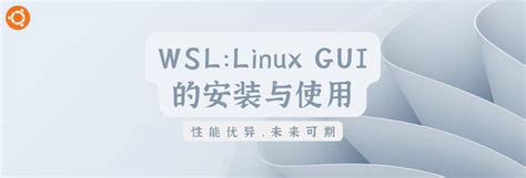 Wsl：linux Gui 的安装与使用 枋柚梓的猫会发光