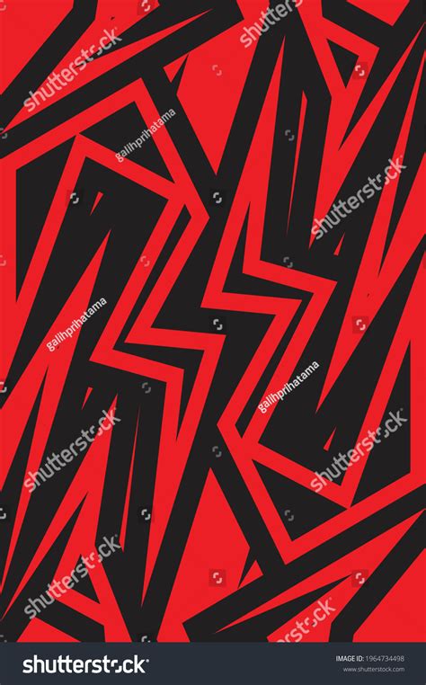 Abstract Background Red Sharp Tribal Pattern Stock Vector Royalty Free