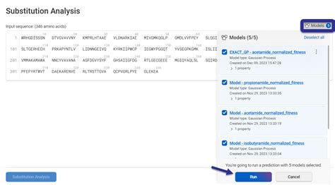 Substitution Analysis With OP Models OpenProtein Docs Documentation