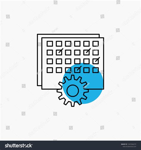 Event Management Processing Schedule Timing Line 库存矢量图（免版税）1247266273