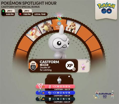 Castform Spotlight Hour Pokemon Goda Castformun Ortaya çıkma Saati
