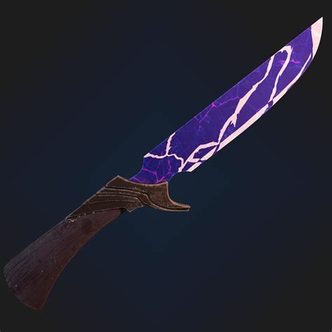 Artstation Eldertech Kintsugi Knife 3d Model