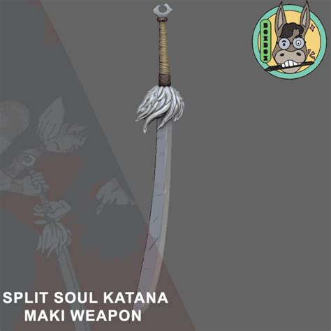 🔫 Split Soul Blade Arma Maki Jujutsu Kaisen Cosplay・archivo 3d Para