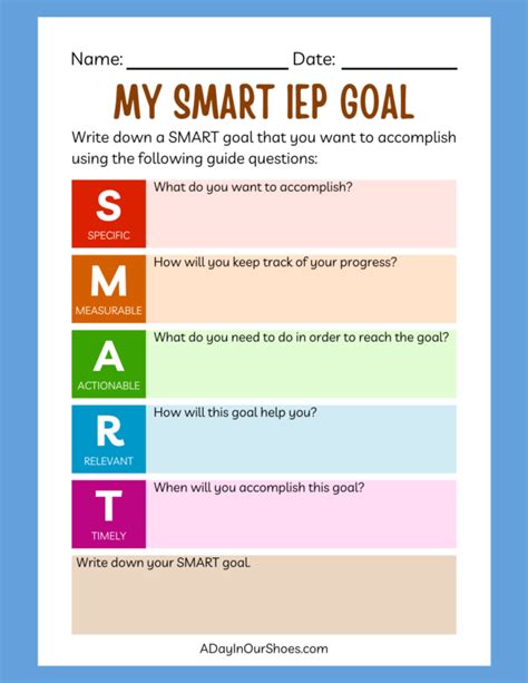 Clipart Goals And Iep Objectives