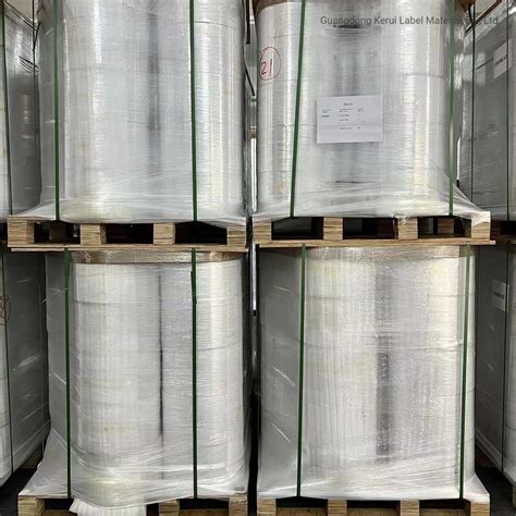 Raw Label Material Synthetic Acrylic Glue Cast Coated Adhesive Paper