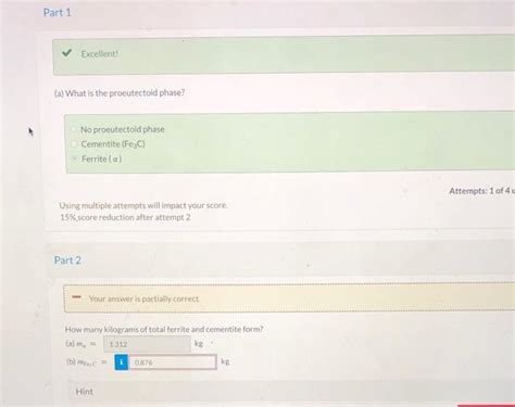 Solved Excellent A What Is The Proeutectoid Phase No