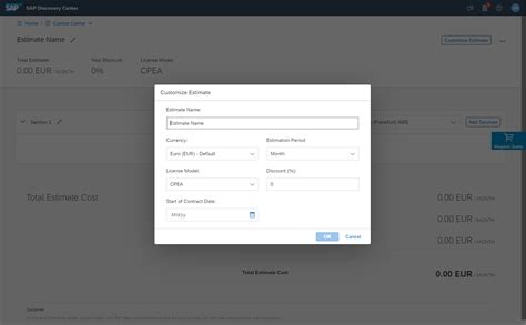 Moving The Estimator Entirely To The Sap Discovery Sap Community