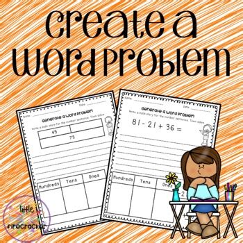 Create Your Own Word Problems By Babe Firecracker TPT