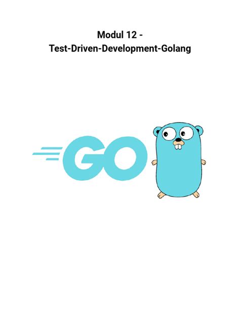 Modul 12 Test Driven Development Pada Golang Pdf