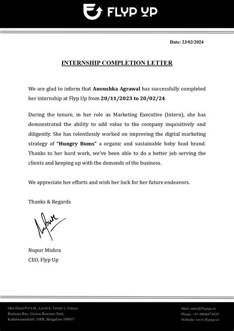 I Am Delighted To Share That I Have Completed My 3 Months Final Internship Anoushka Agarwal