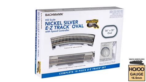 Bachmann 44551 Ho Ez Track Oval Track Set W Speed Controller Nickel