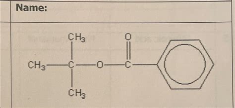 Solved Name This Ester Chegg Com