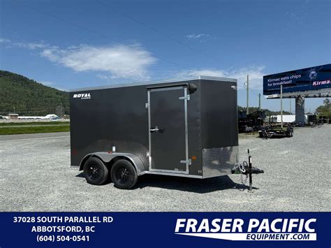 2026 Royal Cargo 6x12 V Nose Cargo Enclosed Trailer Ramp Door