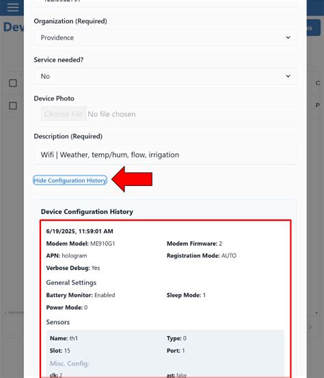 Devices Page Guide Support