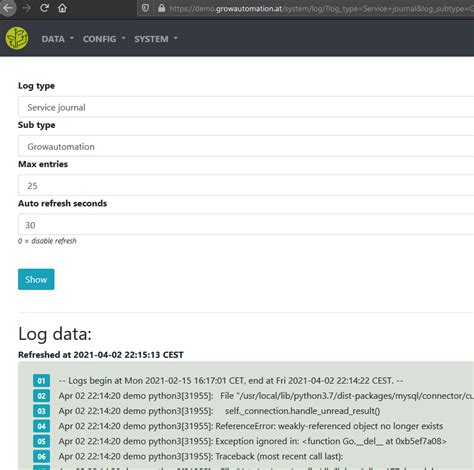 Troubleshoot — Growautomation Documentation