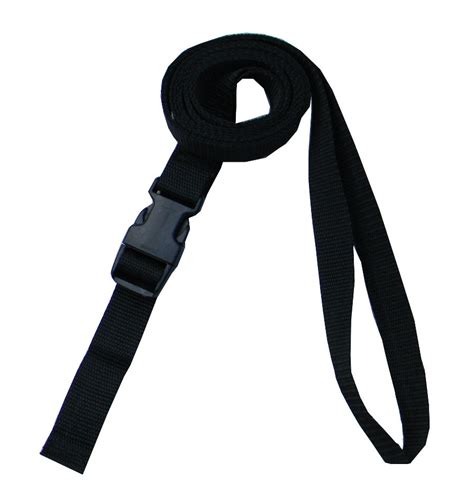 1 Inch Wide Black Traction Belt With Fast Release Buckle 8 Ft 12 Ft