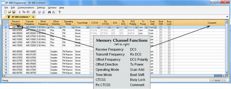 BF Radio Programming Software