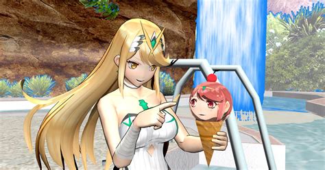 pyra, mythra, transformation / Xenoblade Summer - pixiv