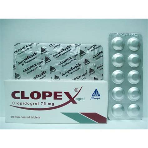 Clopex Agrel 75 Mg 30 Tab Seif Pharmacies