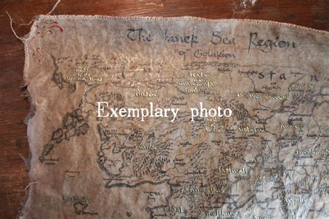 Inner Sea Region Of Golarion Hand Drawn Map Curiosity Shop