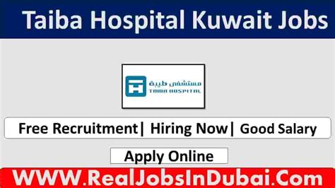 Taiba Hospital Careers Jobs Vacancies In Kuwait 2025 Realjobs