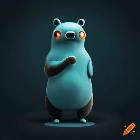 Futuristic Golang Gopher Illustration