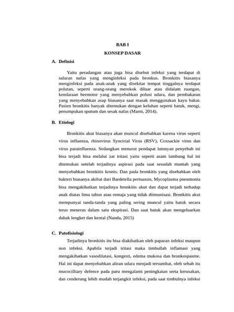 Bronkitis Laporan Pdf