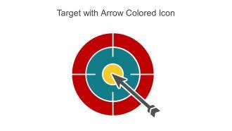 Target With Arrow Colored Icon In Powerpoint Pptx Png And Editable Eps Format Presentation