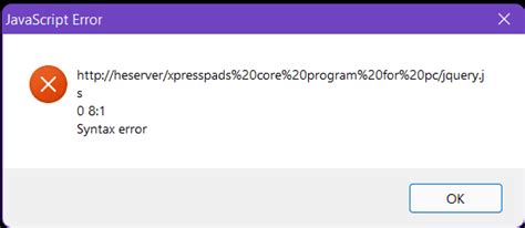 Random Javascript Errors Xpresspads