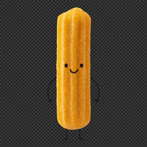 Png Smiling Churro Cartoon Character Free Png Rawpixel