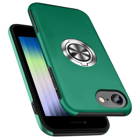 Amazon Com Pelepues Shockproof Case For Iphone Se Se Embedded Finger Ring