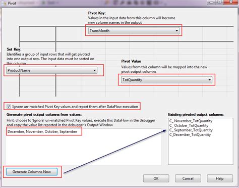 Umas Blog How To Use Pivot Transform In Ssis