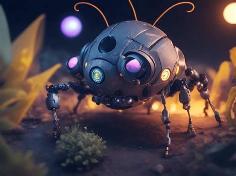 premium ai image ai generated image weird core bug robot in a