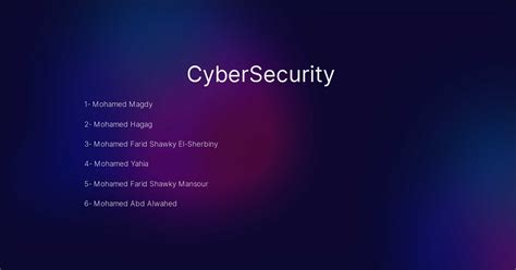 cybersecurity