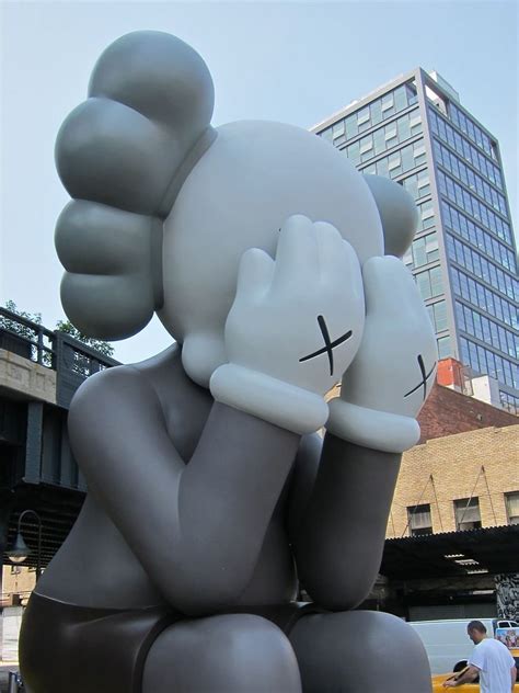 Kaws Giant Sculpture At The Standard Hotel Nyc