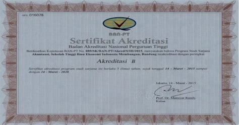 Akreditasi Badan Akreditasi Nasional Perguruan Tinggi BAN PT DinasPajak