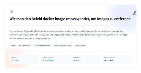 Wie Man Den Befehl Docker Image Rm Verwendet Um Images Zu Entfernen Labex