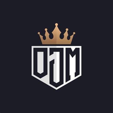 Premium Vector Luxury Ojm Logo With Crown Elegant Initials Ojm Letter