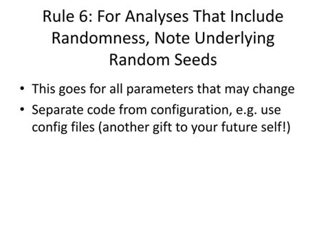 Reproducibility 10 Simple Rules Ppt