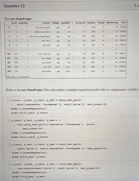Solved This Code Creates A Linear Regression Model Model Chegg Com