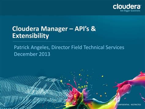 pa cloudera manager api s extensibility v2 ppt