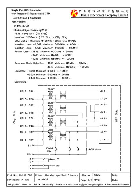 Hy911130a Datasheet Led Hanrun
