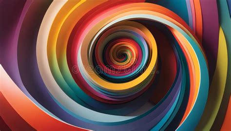 An Abstract Background Of Fibonacci Spirals Seamlessly Integrated Into An Unforgettable Colorful