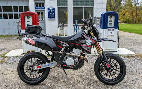 The Srmoto Suzuki Drz400sm Project Bike With Our Supermoto Mirrors